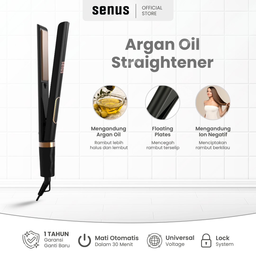 Senus Hair Straightener Argan Oil